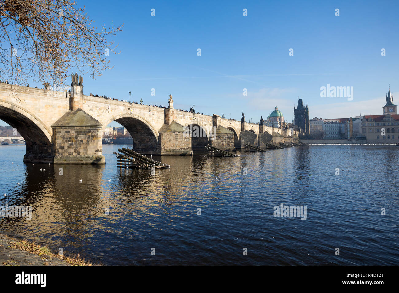 Famous Charles Bridge, Prague, Czech Republic Stock Photo - Alamy