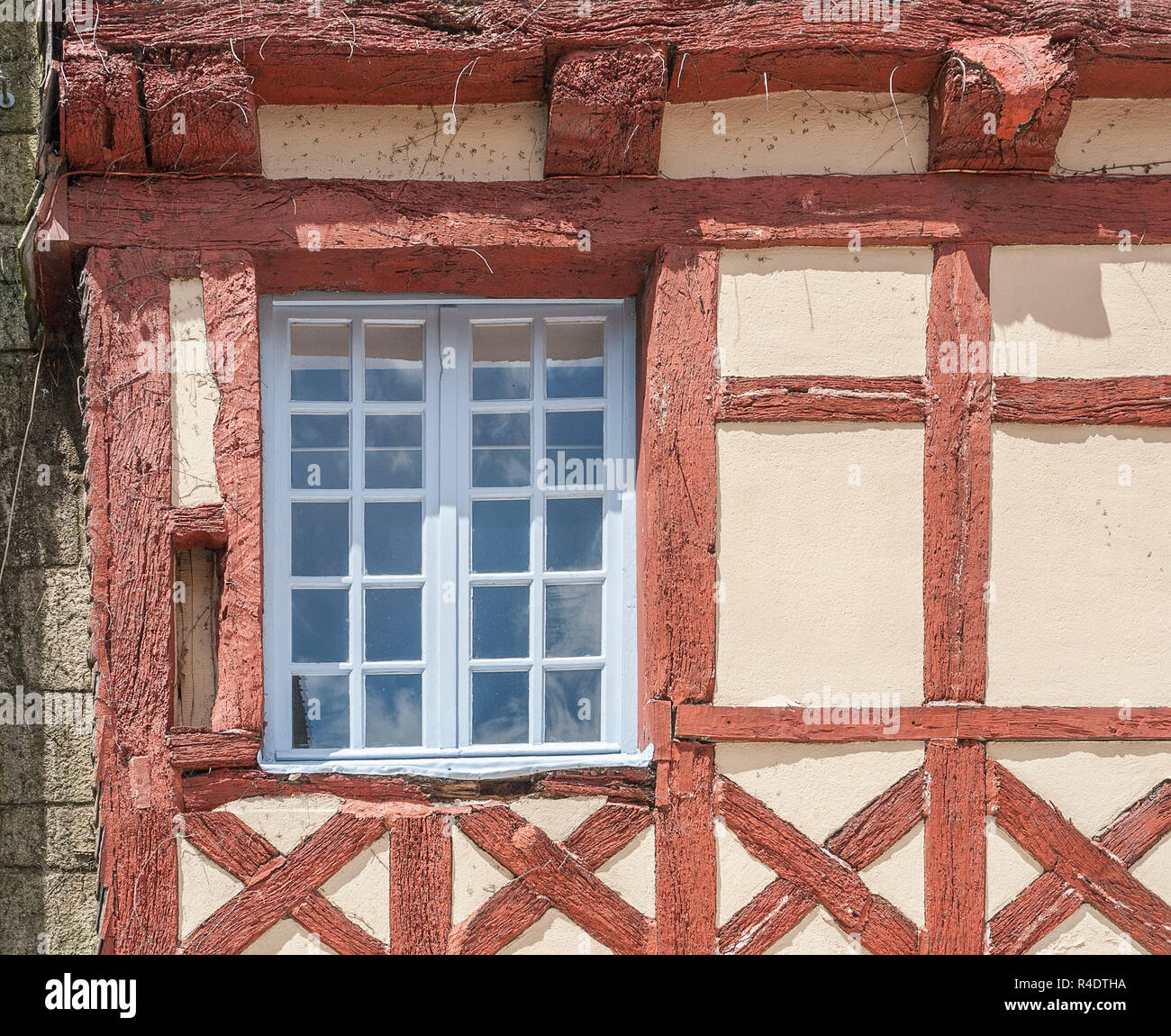 studwork house detail Stock Photo - Alamy