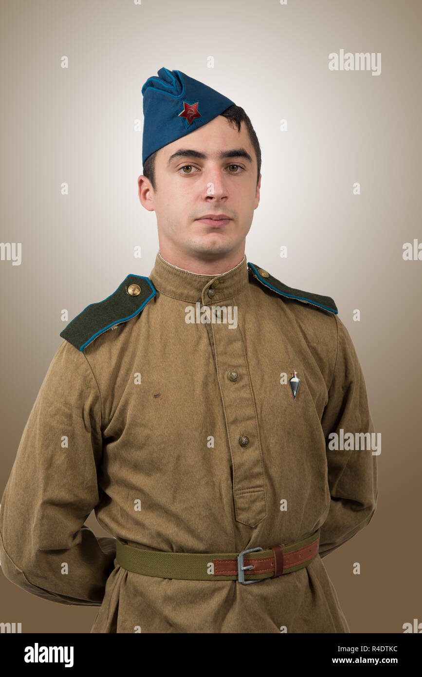 Portrait Young Soviet Soldier Ww2 High Resolution Stock Photography and ...