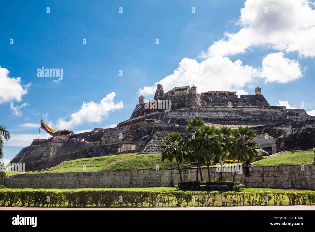 San Felipe Castle in Cartagena de Indias Castillo de San Felipe Stock ...