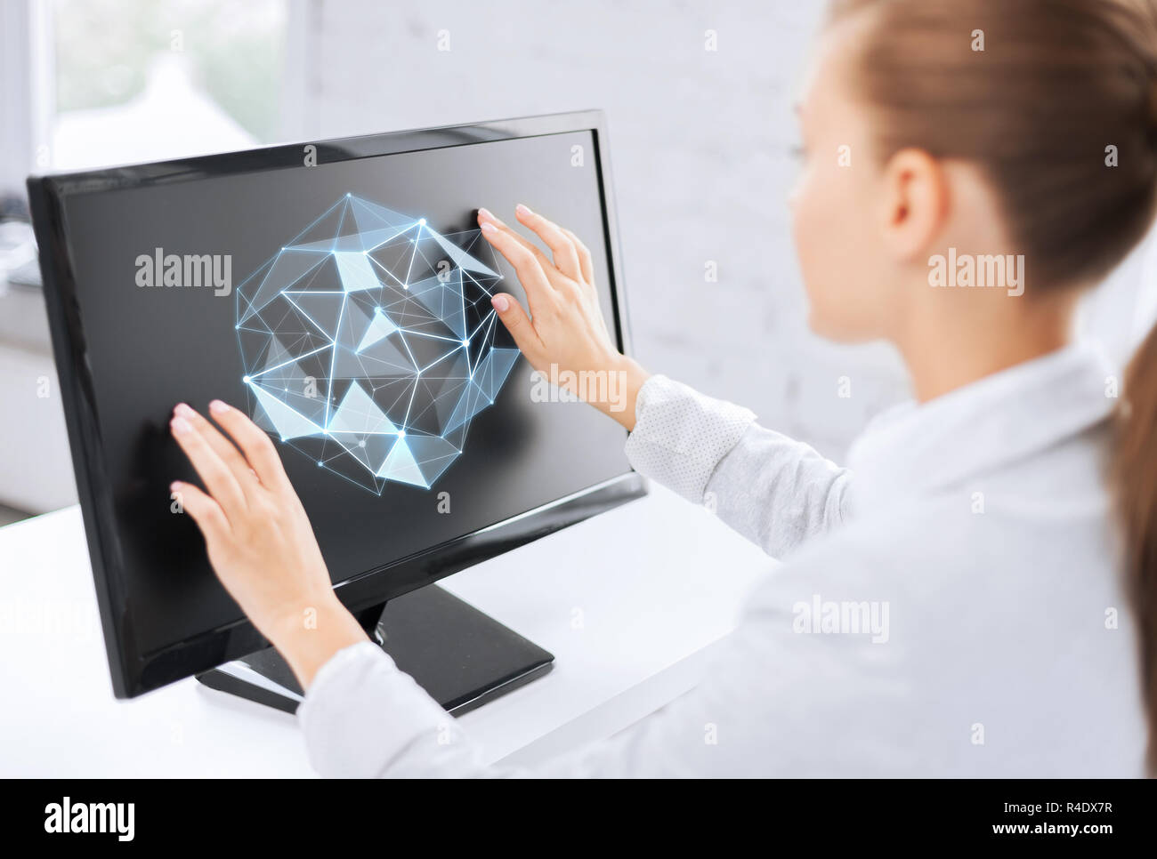 Geometric shapes computer screen hi-res stock photography and images ...