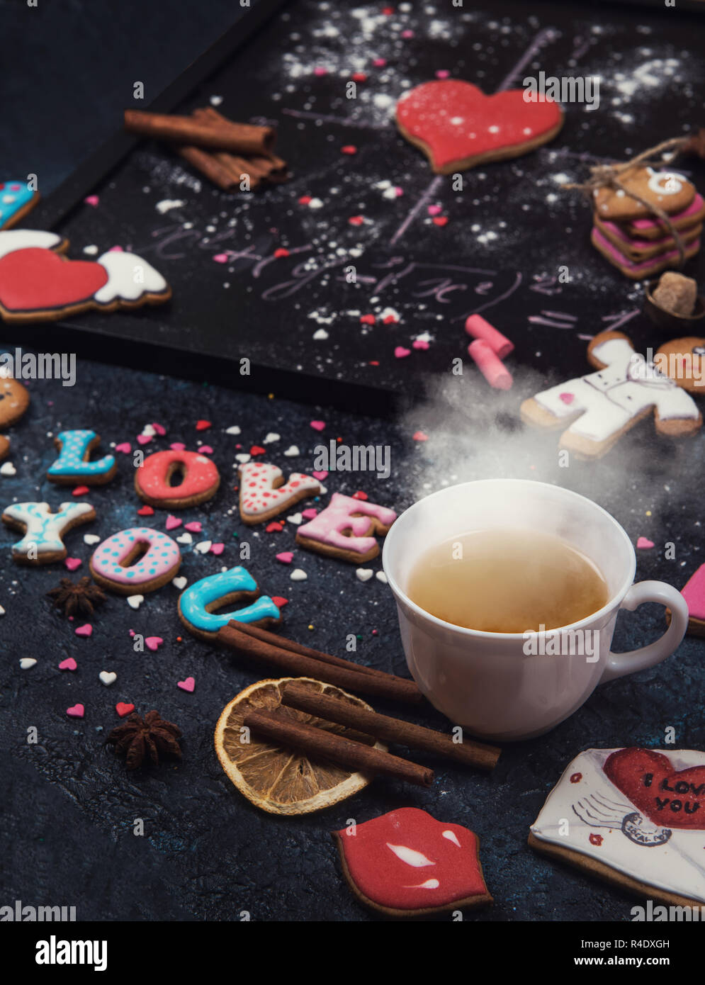 Math, hearts, formula of love Stock Photo - Alamy