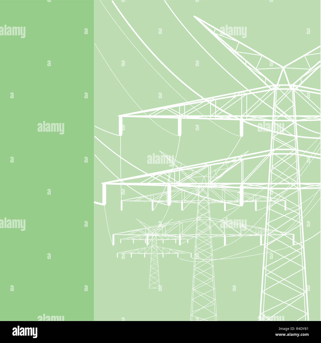 electrical and power line Stock Photo - Alamy