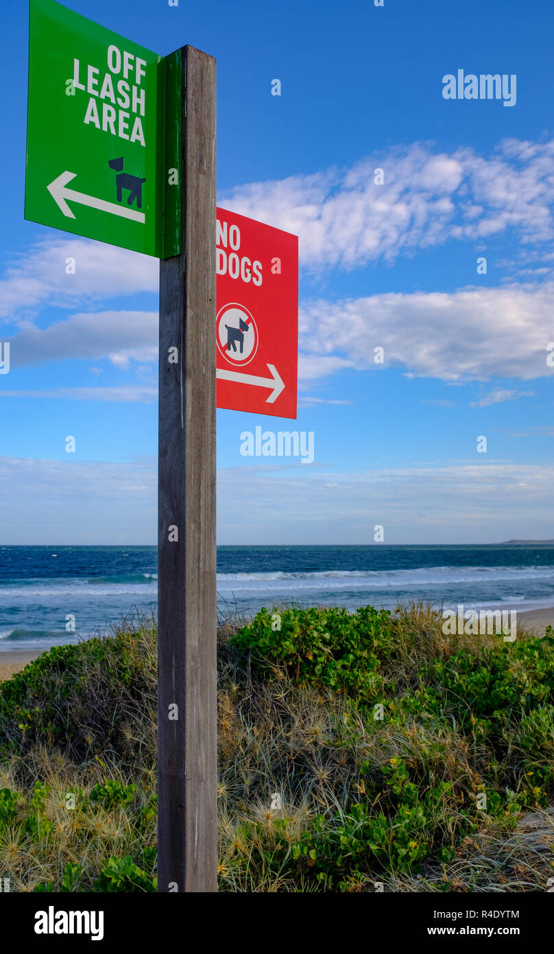Australian beach warning sign hi-res stock photography and images - Alamy