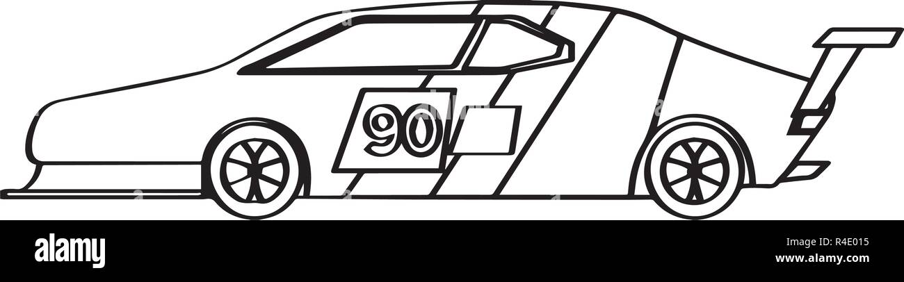 Isolated racing car icon. Side view Stock Vector Image & Art - Alamy