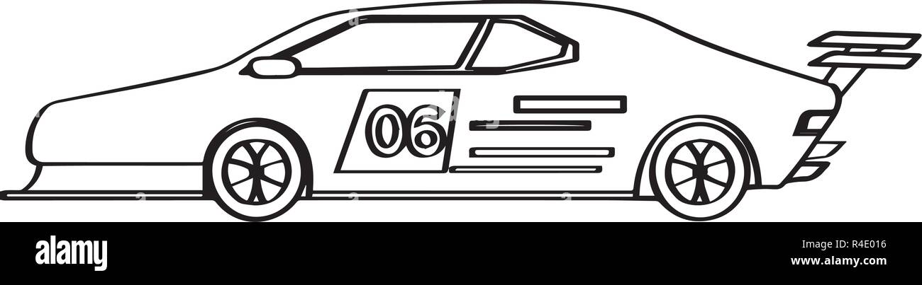Isolated racing car icon. Side view Stock Vector Image & Art - Alamy