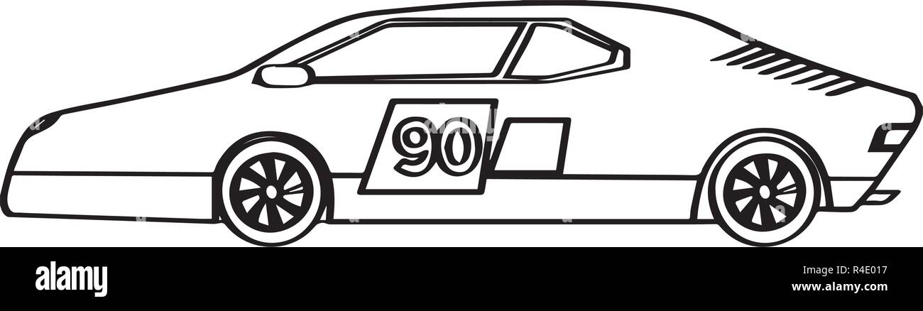Isolated racing car icon. Side view Stock Vector Image & Art - Alamy