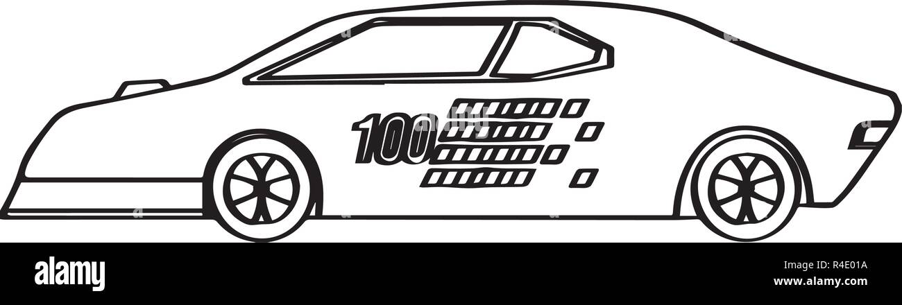 Isolated racing car icon. Side view Stock Vector Image & Art - Alamy
