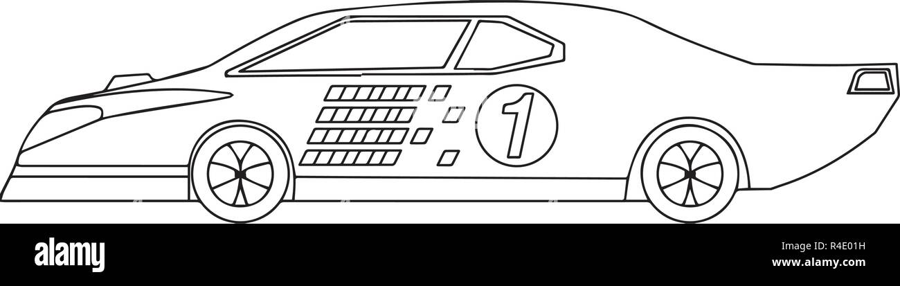 Isolated racing car icon. Side view Stock Vector Image & Art - Alamy