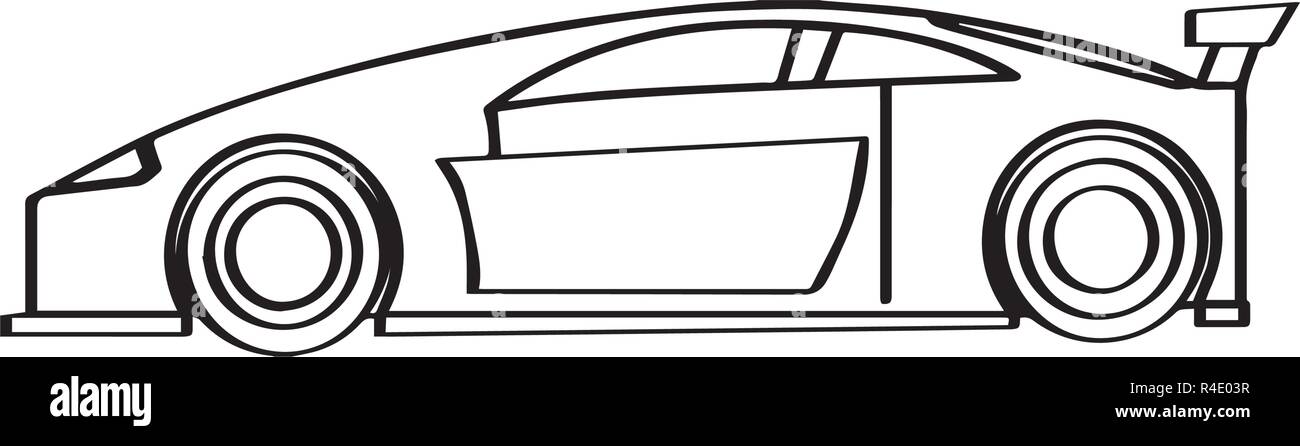Isolated racing car icon. Side view Stock Vector Image & Art - Alamy