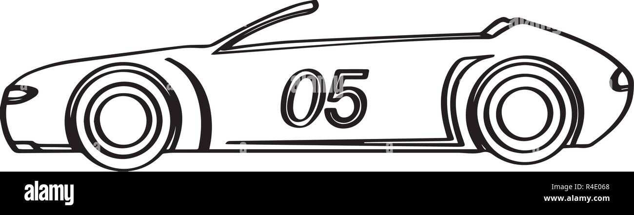 Isolated racing car icon. Side view Stock Vector Image & Art - Alamy