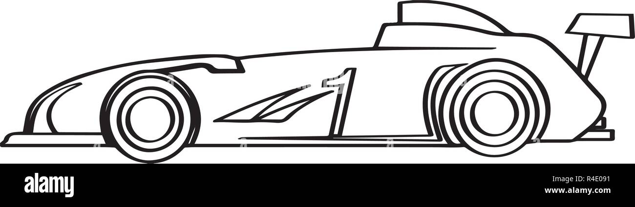 Isolated racing car icon. Side view Stock Vector Image & Art - Alamy