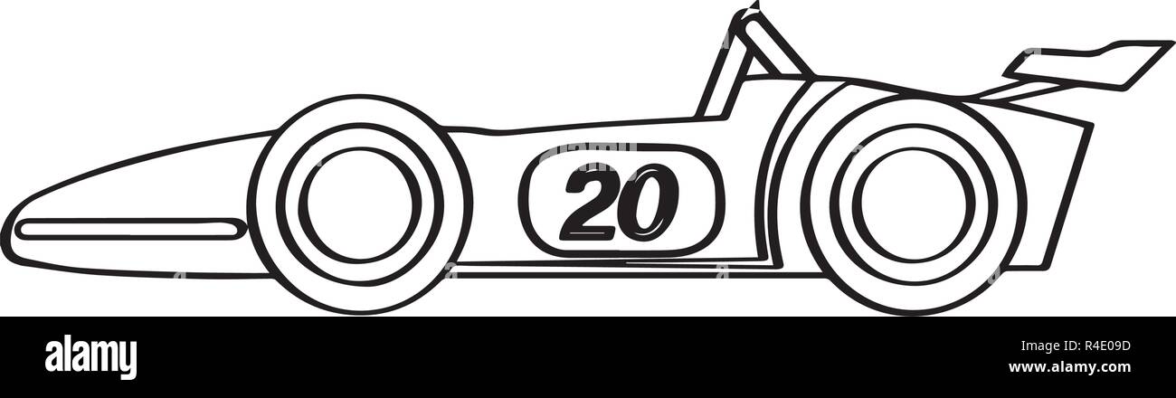 Isolated racing car icon. Side view Stock Vector Image & Art - Alamy