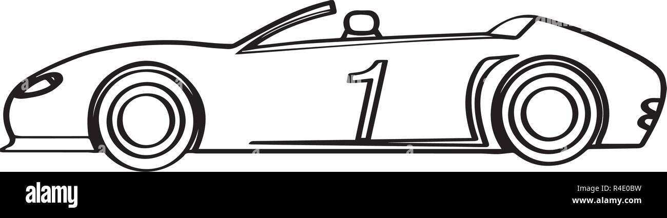 Isolated racing car icon. Side view Stock Vector Image & Art - Alamy