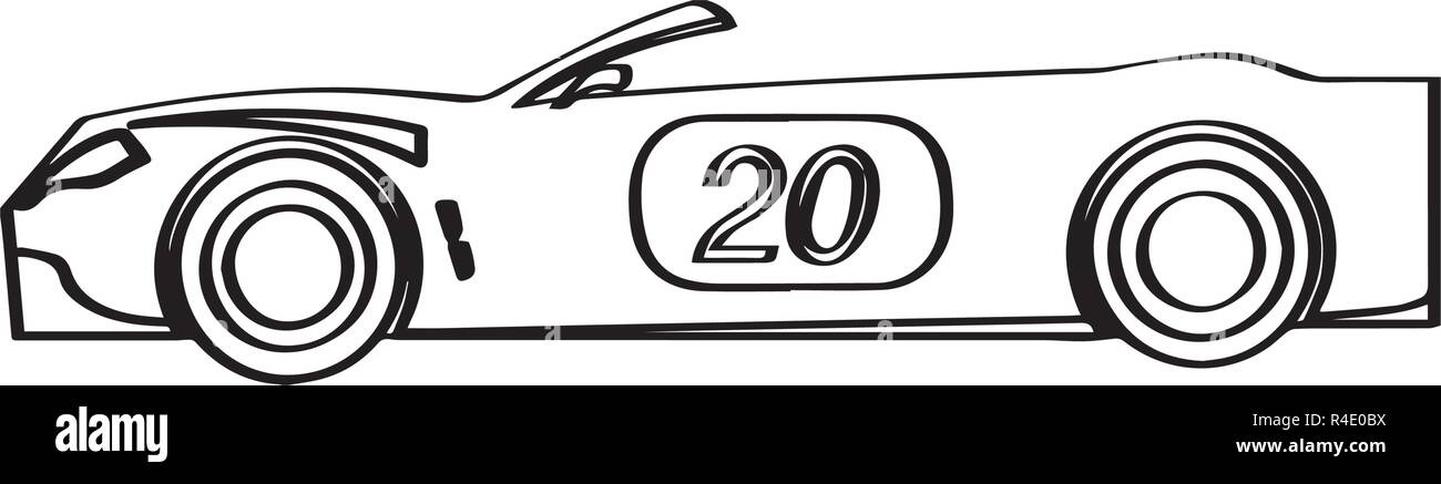 Isolated racing car icon. Side view Stock Vector Image & Art - Alamy