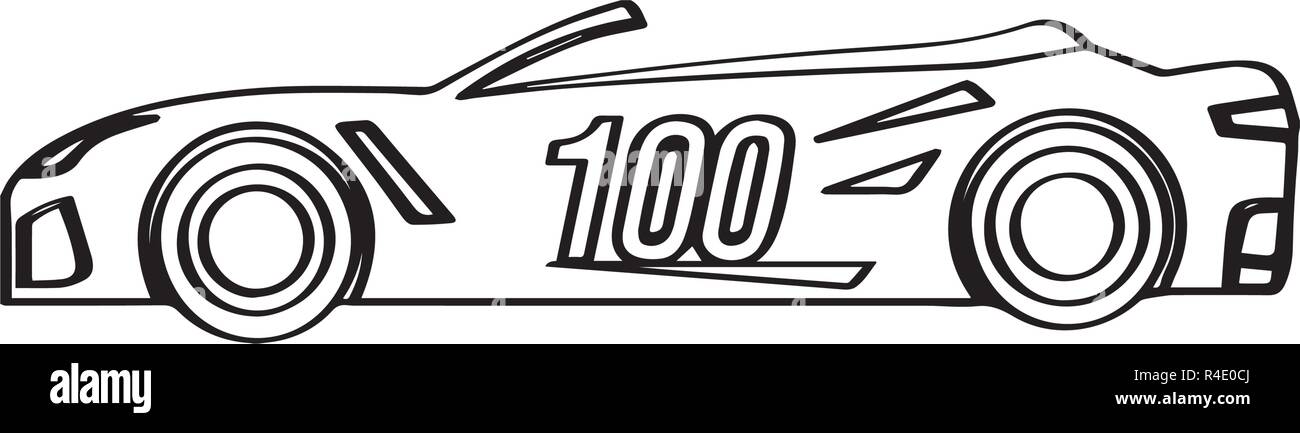 Isolated racing car icon. Side view Stock Vector Image & Art - Alamy