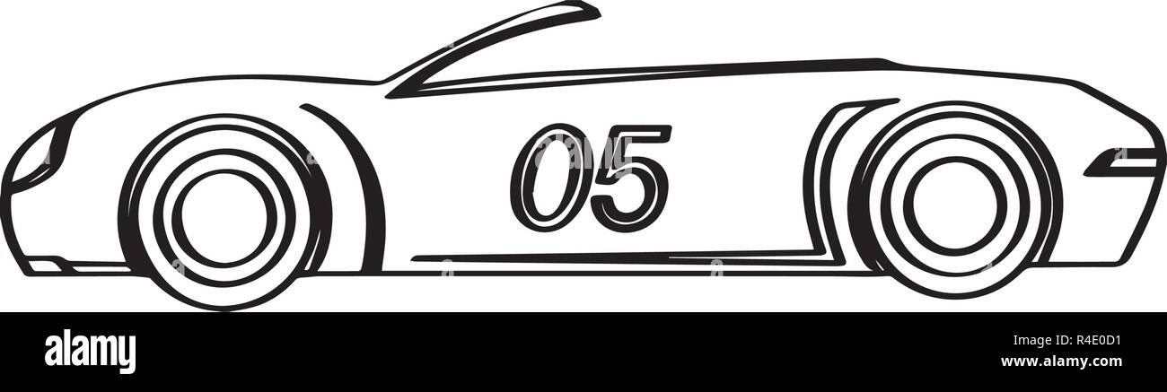 Isolated racing car icon. Side view Stock Vector Image & Art - Alamy