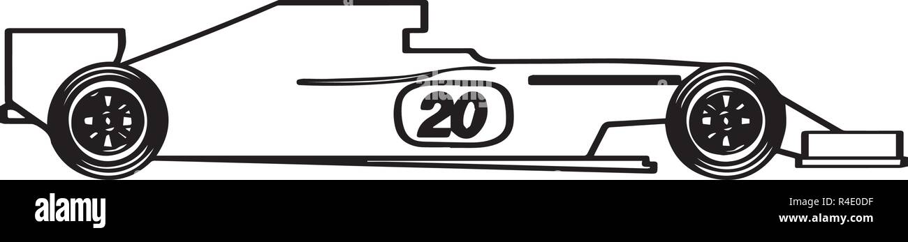 Isolated racing car icon. Side view Stock Vector Image & Art - Alamy