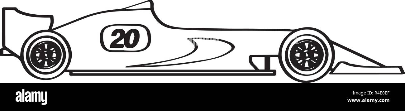 Isolated racing car icon. Side view Stock Vector Image & Art - Alamy