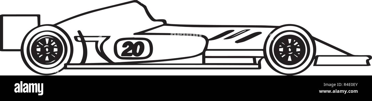 Isolated racing car icon. Side view Stock Vector Image & Art - Alamy