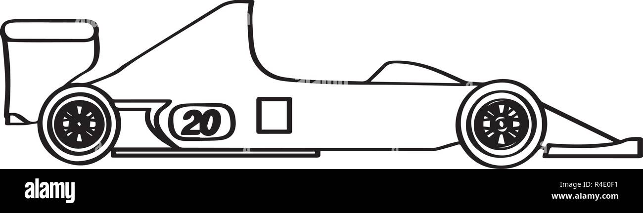 Isolated racing car icon. Side view Stock Vector Image & Art - Alamy