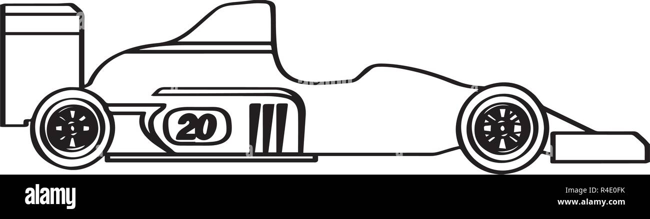 Isolated racing car icon. Side view Stock Vector Image & Art - Alamy