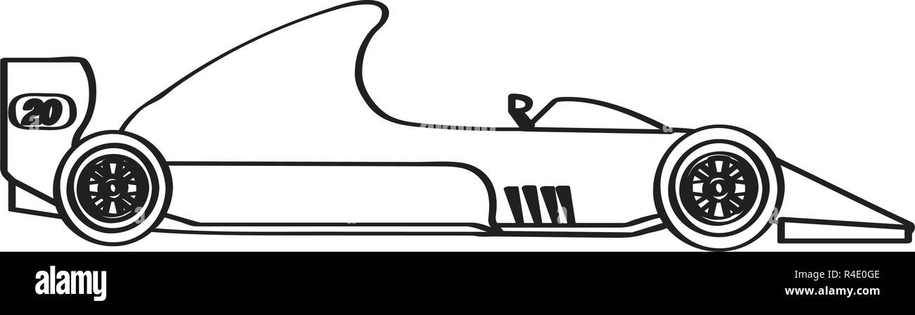 Isolated racing car icon. Side view Stock Vector Image & Art - Alamy
