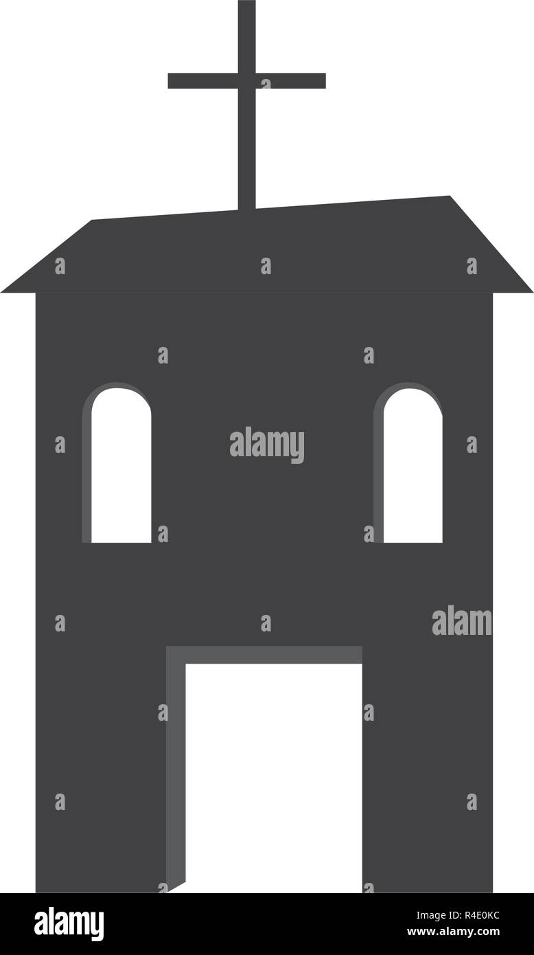 Silhouette of a church Stock Vector Image & Art - Alamy