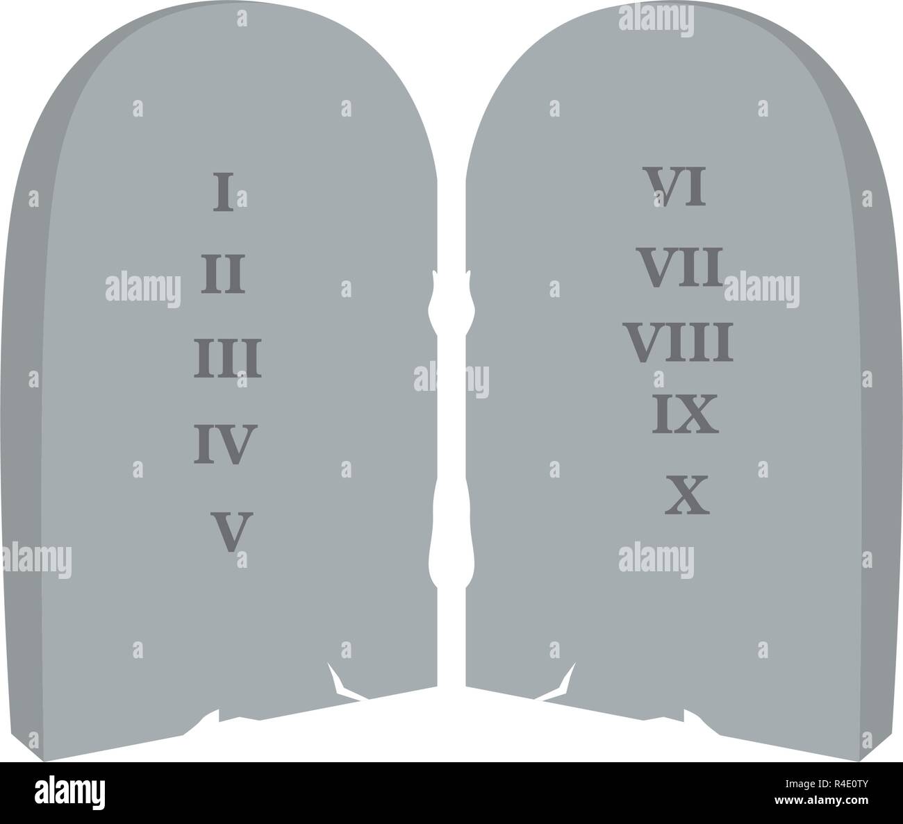 Ten commandments stones Stock Vector Images - Alamy