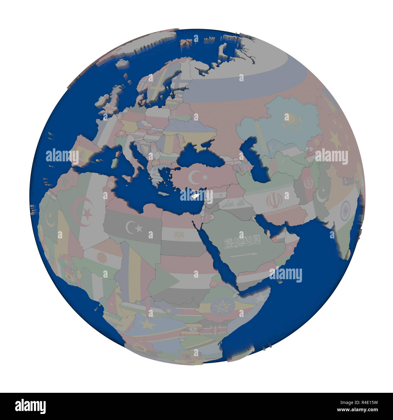 Cyprus europe map Cut Out Stock Images & Pictures - Alamy