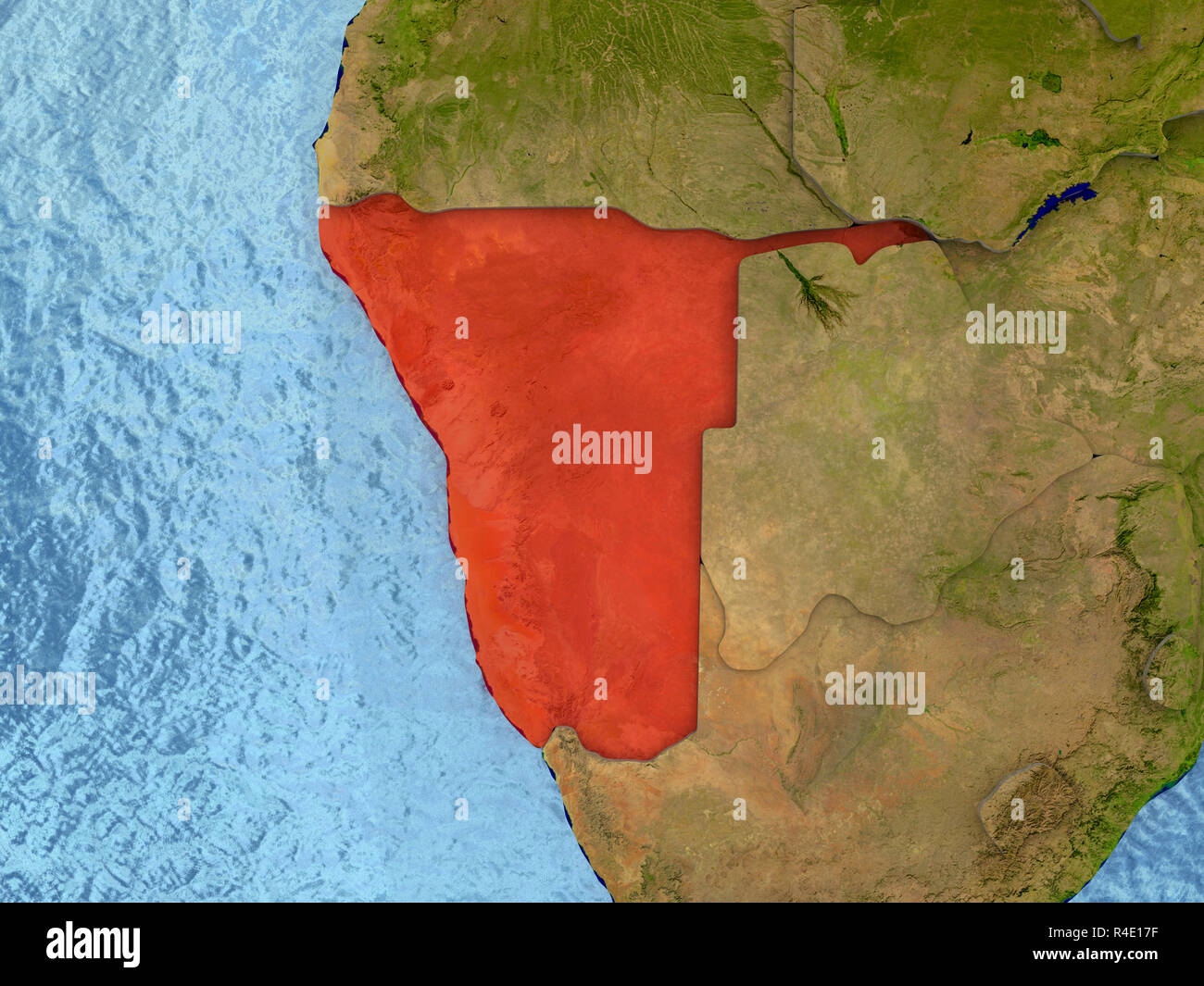 Namibia in red Stock Photo - Alamy