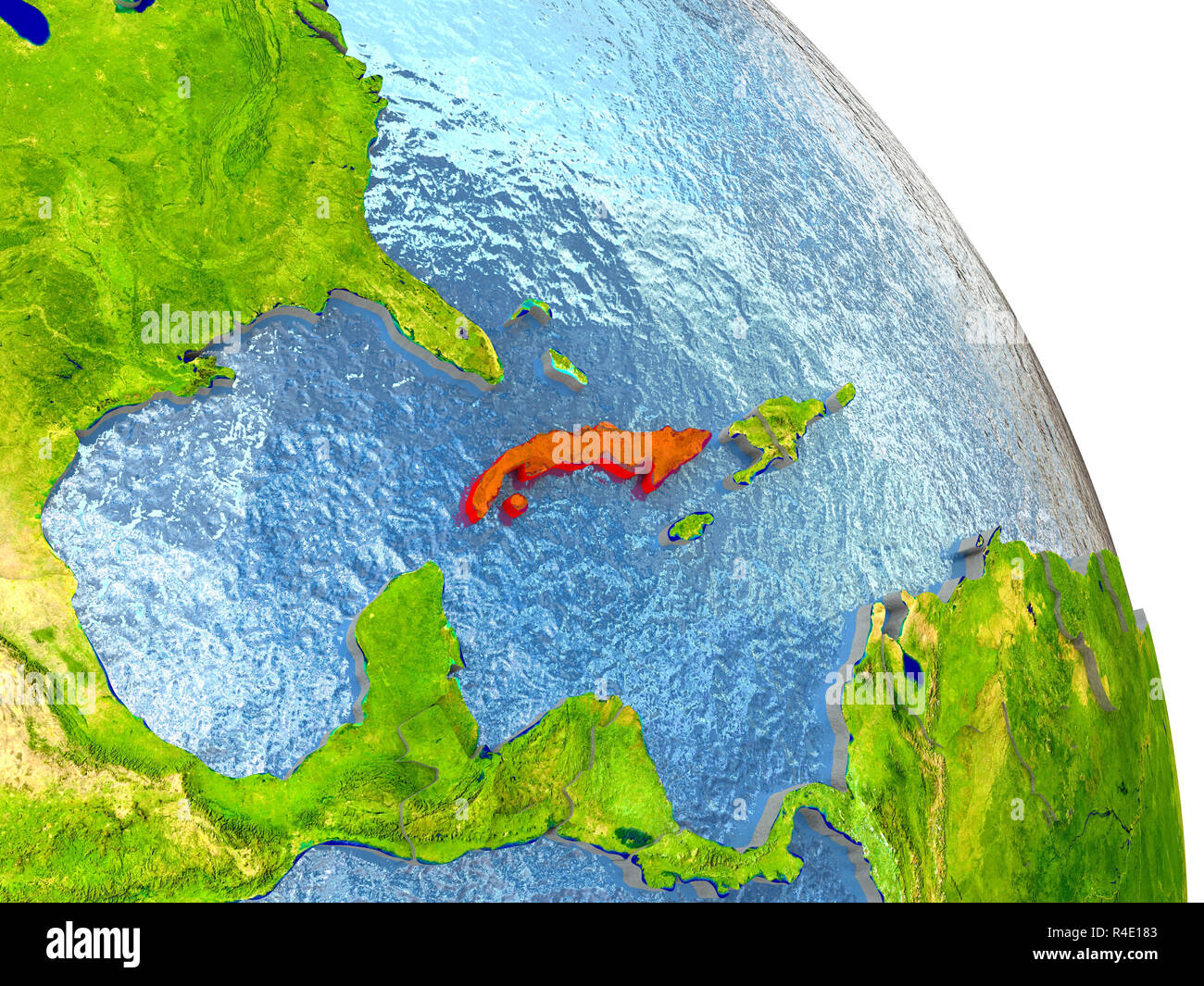 Cuba satellite hi-res stock photography and images - Alamy