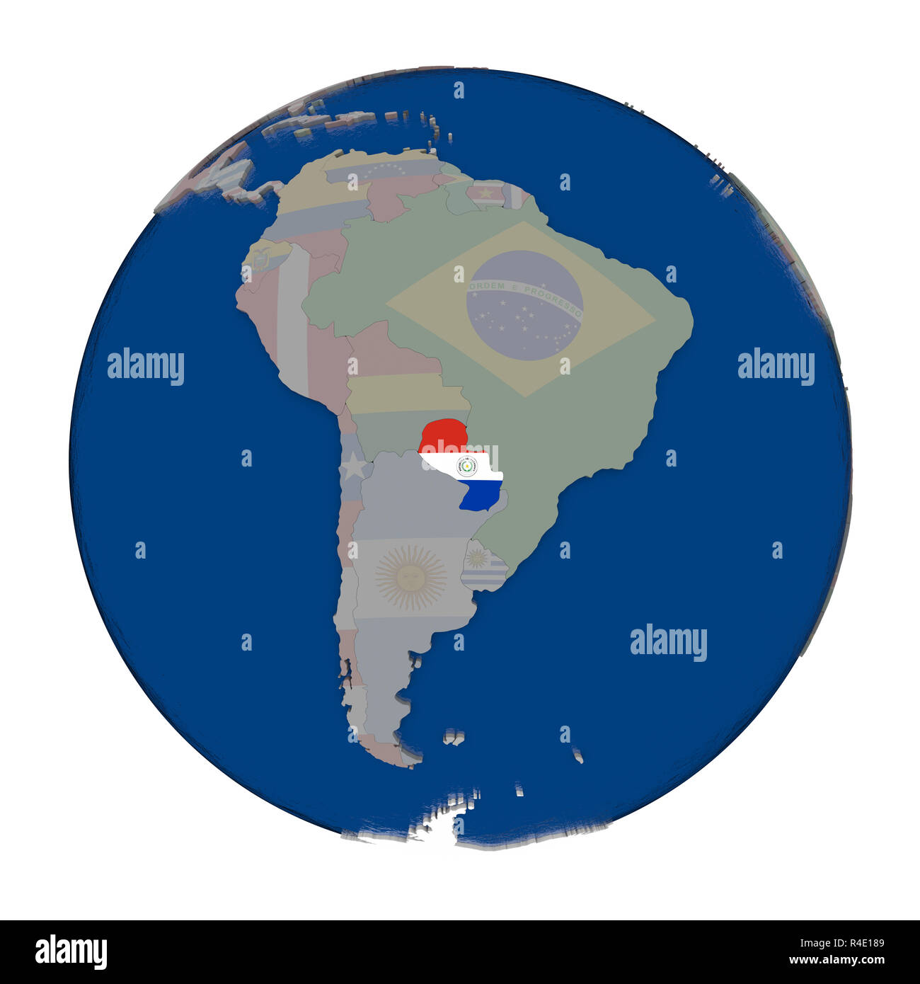 Political map south america countries Cut Out Stock Images & Pictures ...