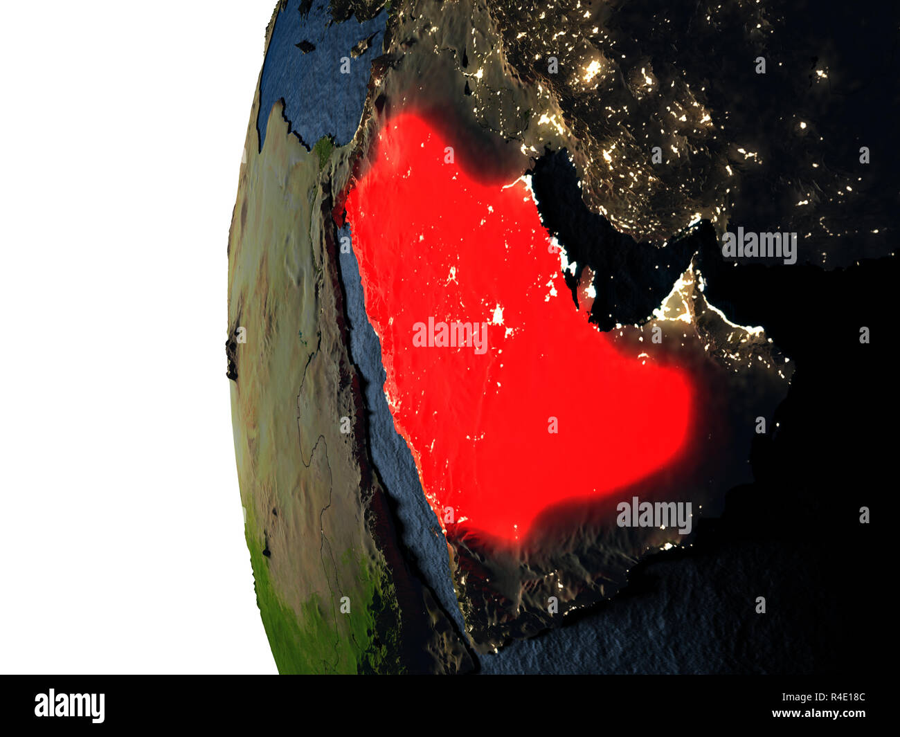 Saudi map satellite hi-res stock photography and images - Alamy