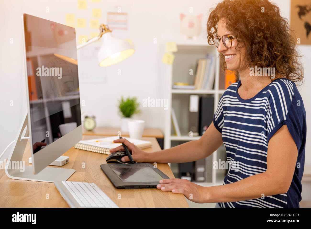 Doing some design work Stock Photo - Alamy