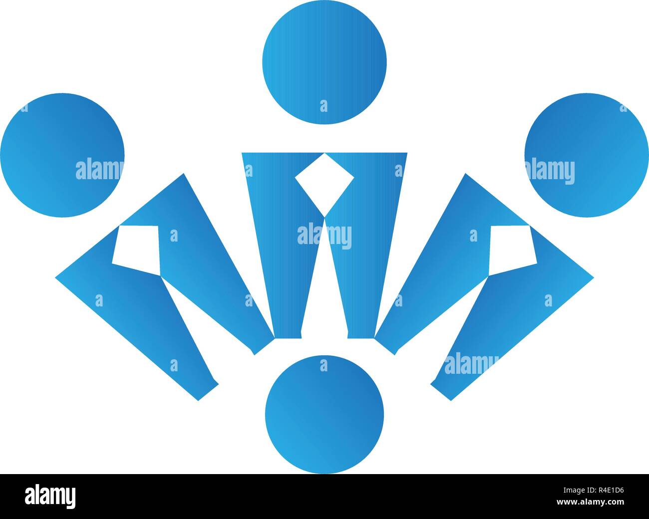 Isolated teamwork logo Stock Vector Image & Art - Alamy