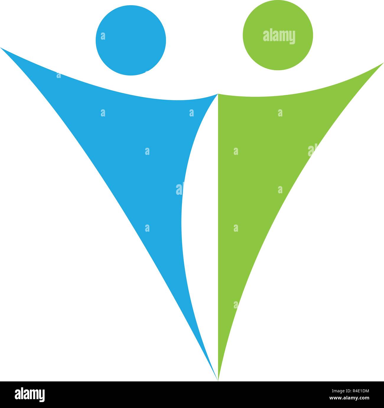 Isolated teamwork logo Stock Vector Image & Art - Alamy