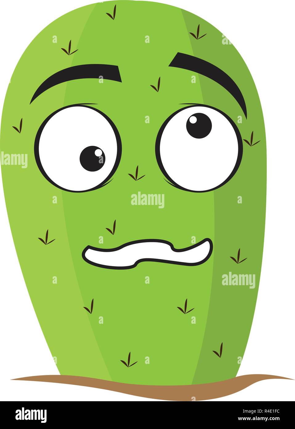 Isolated confused cactus cartoon Stock Vector Image & Art - Alamy