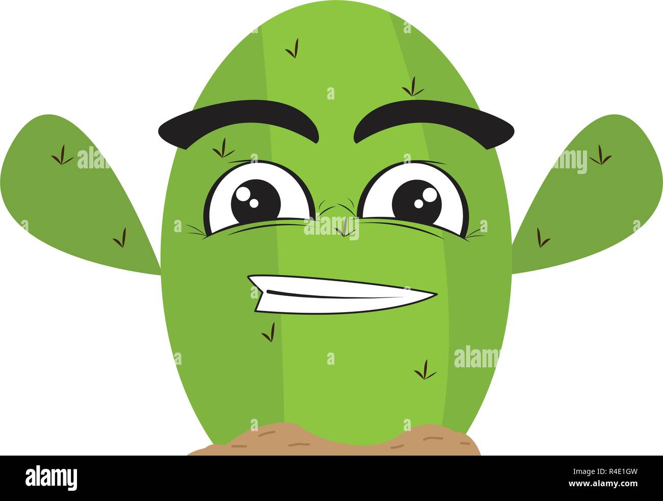 Isolated happy cactus character Stock Vector Image & Art - Alamy