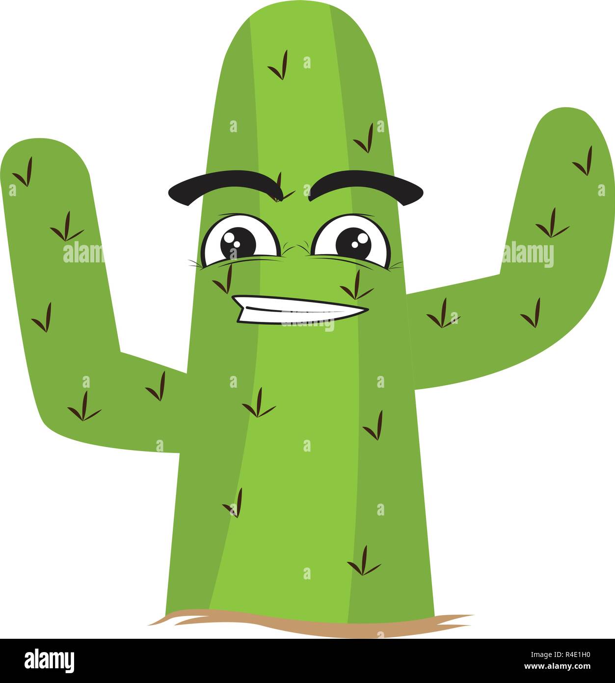 Isolated happy cactus character Stock Vector Image & Art - Alamy