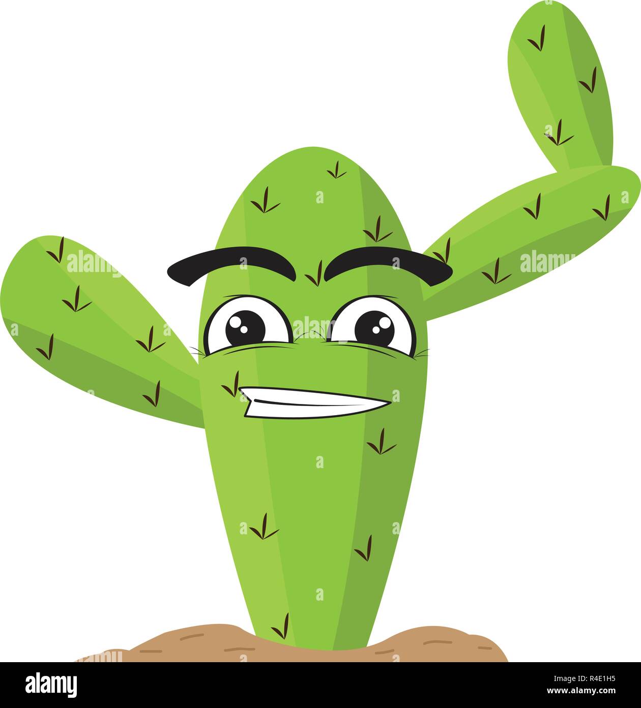 Isolated happy cactus character Stock Vector Image & Art - Alamy