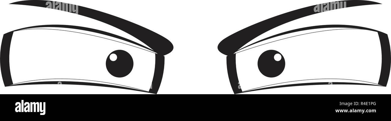 Angry eyes cartoon Stock Vector Image & Art - Alamy