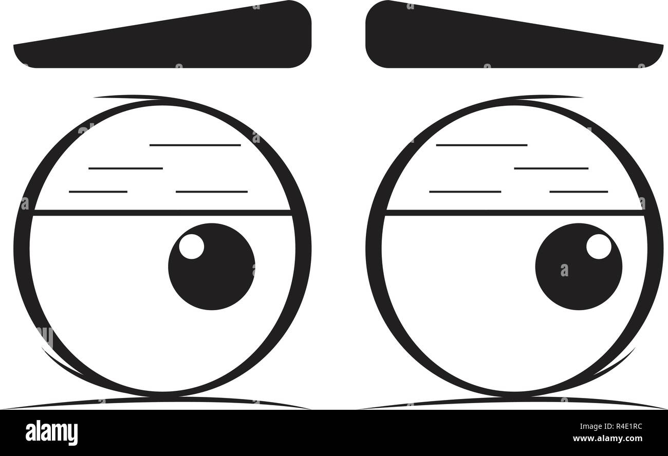 Suspicious Eyes Cartoon