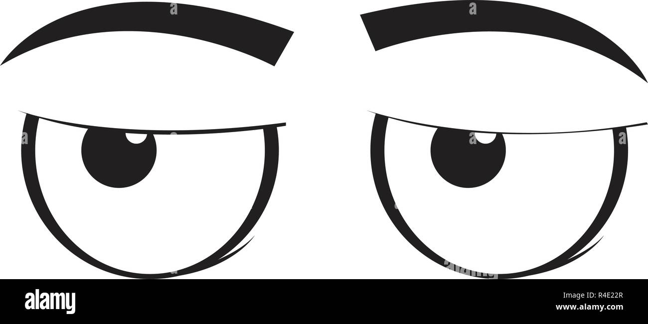 Suspicious eyes cartoon Stock Vector Image & Art - Alamy
