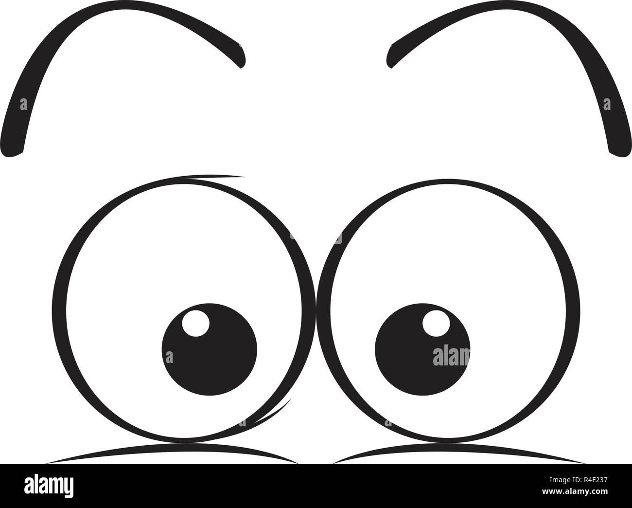 Surprised eyes cartoon Stock Vector Image & Art - Alamy