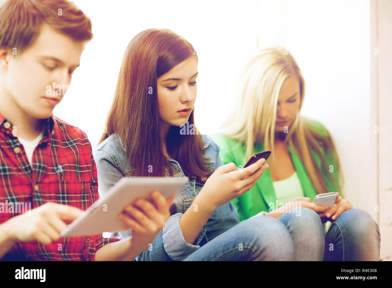 College students classroom devices hi-res stock photography and images ...