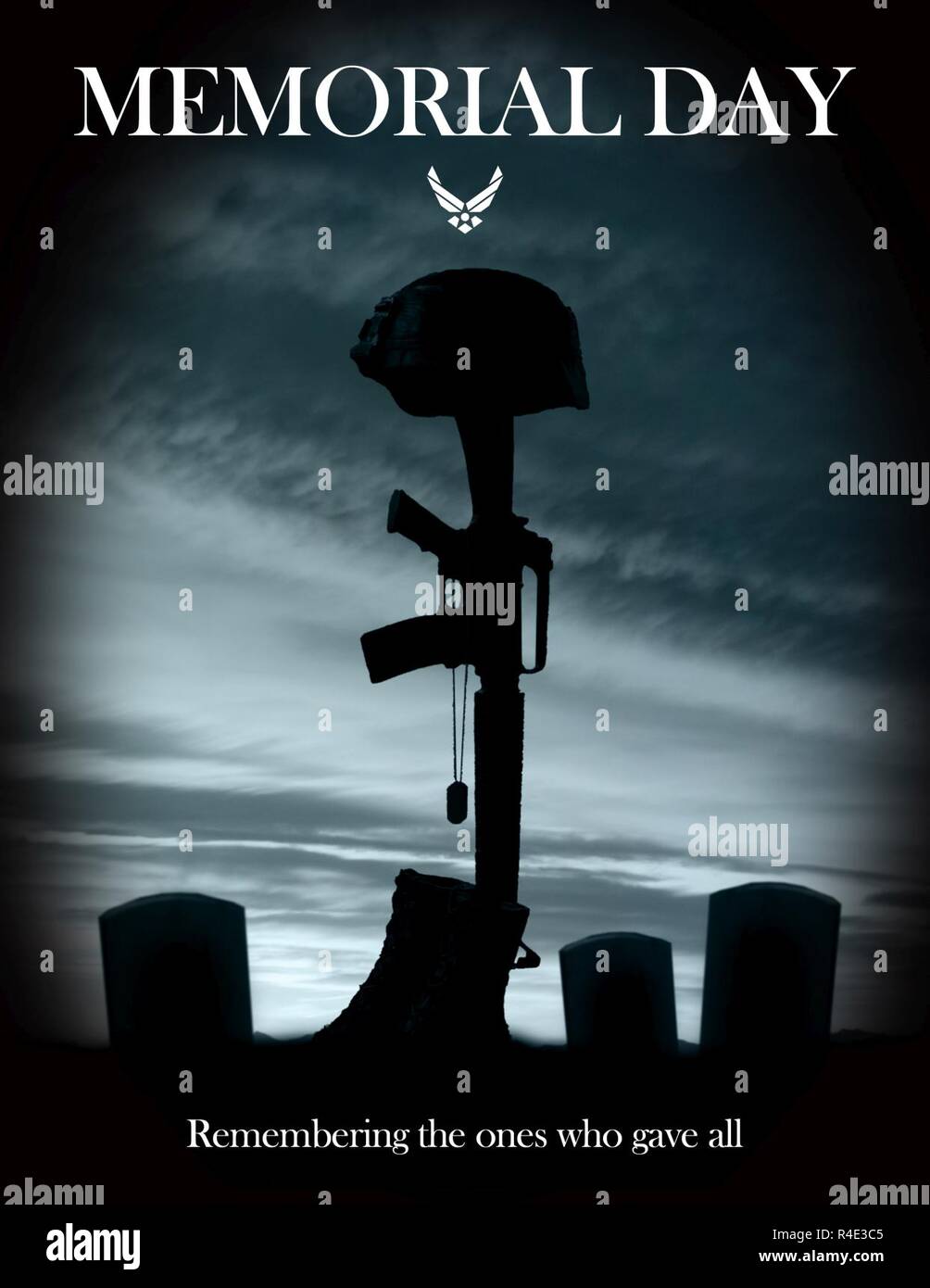 Memorial Day poster with fallen warrior theme remembering those ones ...
