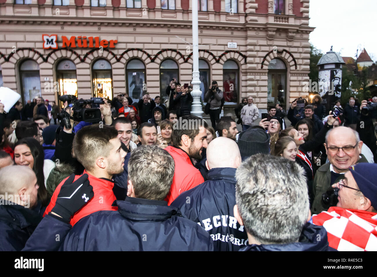 Zagreb, Croatia. 26th Nov 2018. Croatia National Tennis Team welcome ...
