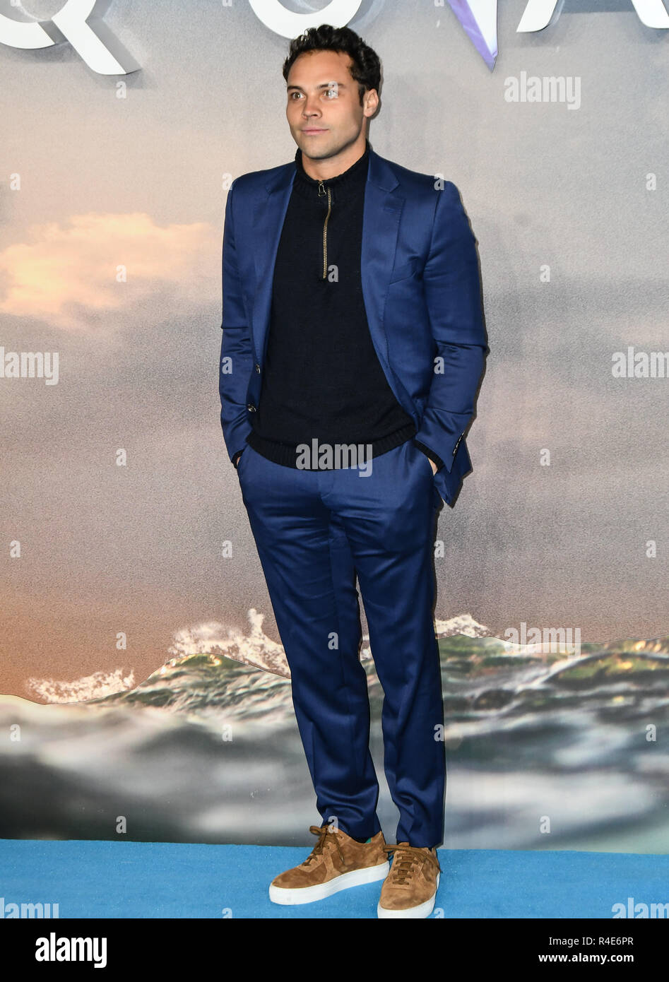 London, UK. 26th Nov 2018. Andy Jordan arrives at Aquaman - World ...