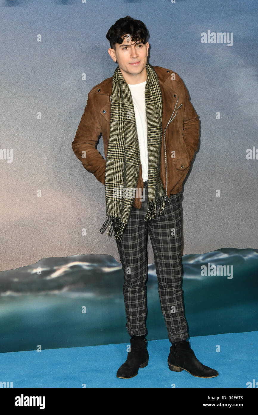 London, UK. 26th Nov 2018. Luke Franks arrives at Aquaman - World ...
